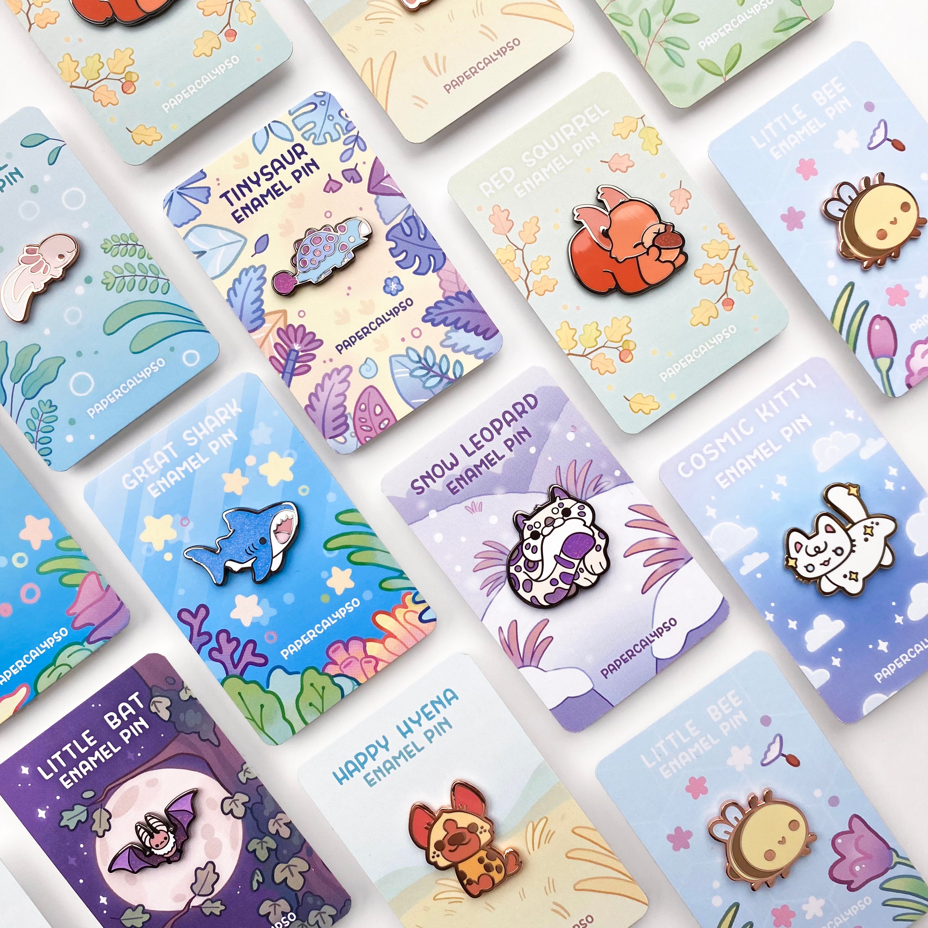 Adorable Animal Themed Pins and Keychains – PaperCalypso